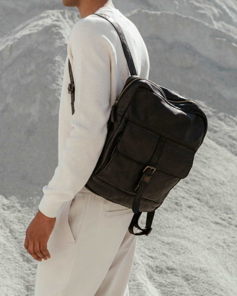 Leather backpack BIBA Mchenry