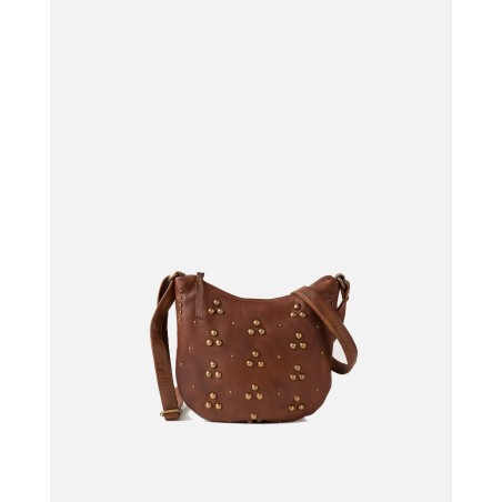 Bolso de hombro de piel Hill Negro | BIBA Shops